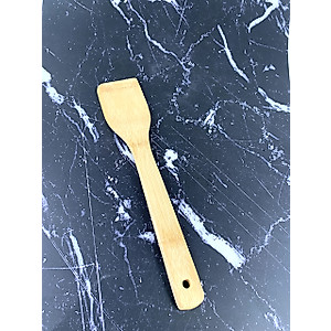 JapanBargain, Bamboo kitchen Utensil set Cooking Utensil Set Cooking Spatula Fork Spoon Turner for Non Stick Cookware (1, 5 in 1)