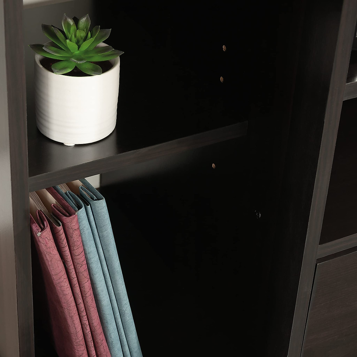 Sauder Beginnings Panel TV Stand, For TV's up to 42", Cinnamon Cherry finish