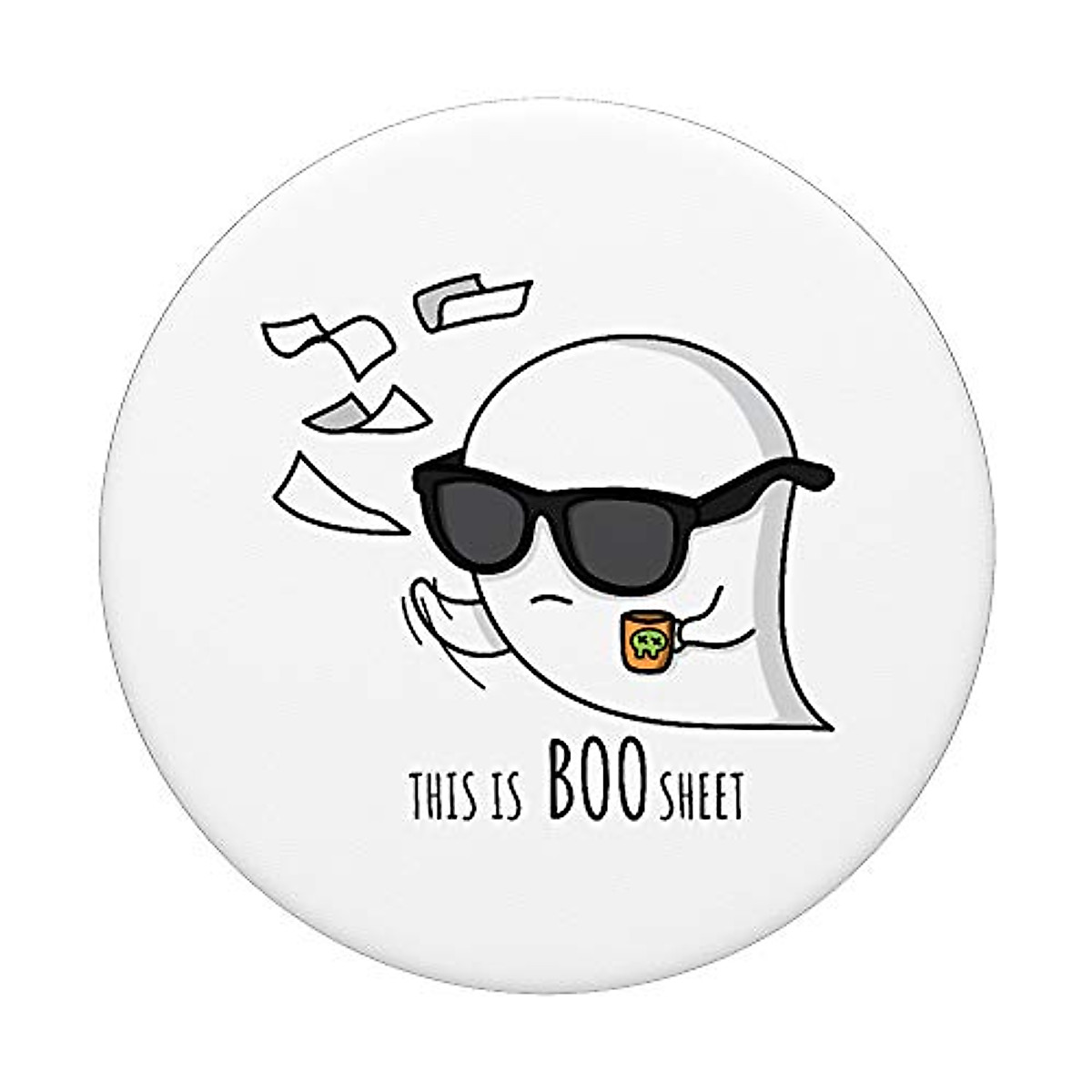 This Is Boo Sheet Ghost Halloween Party PopSockets Swappable PopGrip