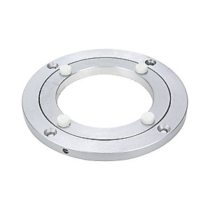 HEVSTIL 5 Inch Aluminum Alloy Turntable,Heavy Duty Spinning Turntable Round Dining Table Smooth Swivel Plate Hardware Lazy Susan Bearings