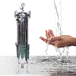 Bag Filter Housing, 304 Stainless Steel Filter, Pressure Filter Device Height Adjustable