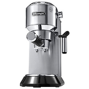 De'Longhi Dedica Style, Espresso Machine, Coffee and Cappucino Maker with Milk Frother, Metal/Stainless, EC680M, 13 x 5.9 x 12 inches