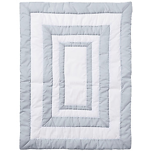 Baby Doll Bedding Modern Hotel Style Cradle Bedding Set, Grey,1250crnew-grey