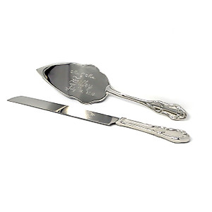 Personalized Wedding Cake Server and Knife Set- Wedding Gift- Wedding accessory- Bridal Shower- Rehearsal