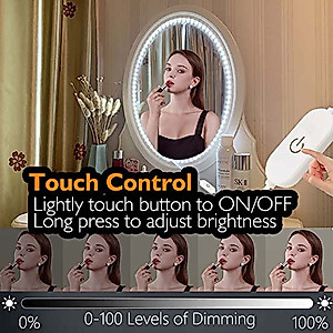 SNPDE LED Vanity Mirror Lights for Makeup Dressing Table Vanity Set, 13ft Zigzag Flexible LED Strip Light Kit (Mirror Not Include)