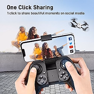Drones with Camera for Adults - 1080P FPV Drone with Carrying Case, Foldable RC Drone W/2 Batteries, Altitude Hold, Headless Mode, ATTOP Camera Drones for Adults/Beginners, Girls/Boys Gifts