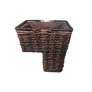 Trademark Innovations Storage Stair Basket Organizer Set With Handles and Fabric Liner (Brown)