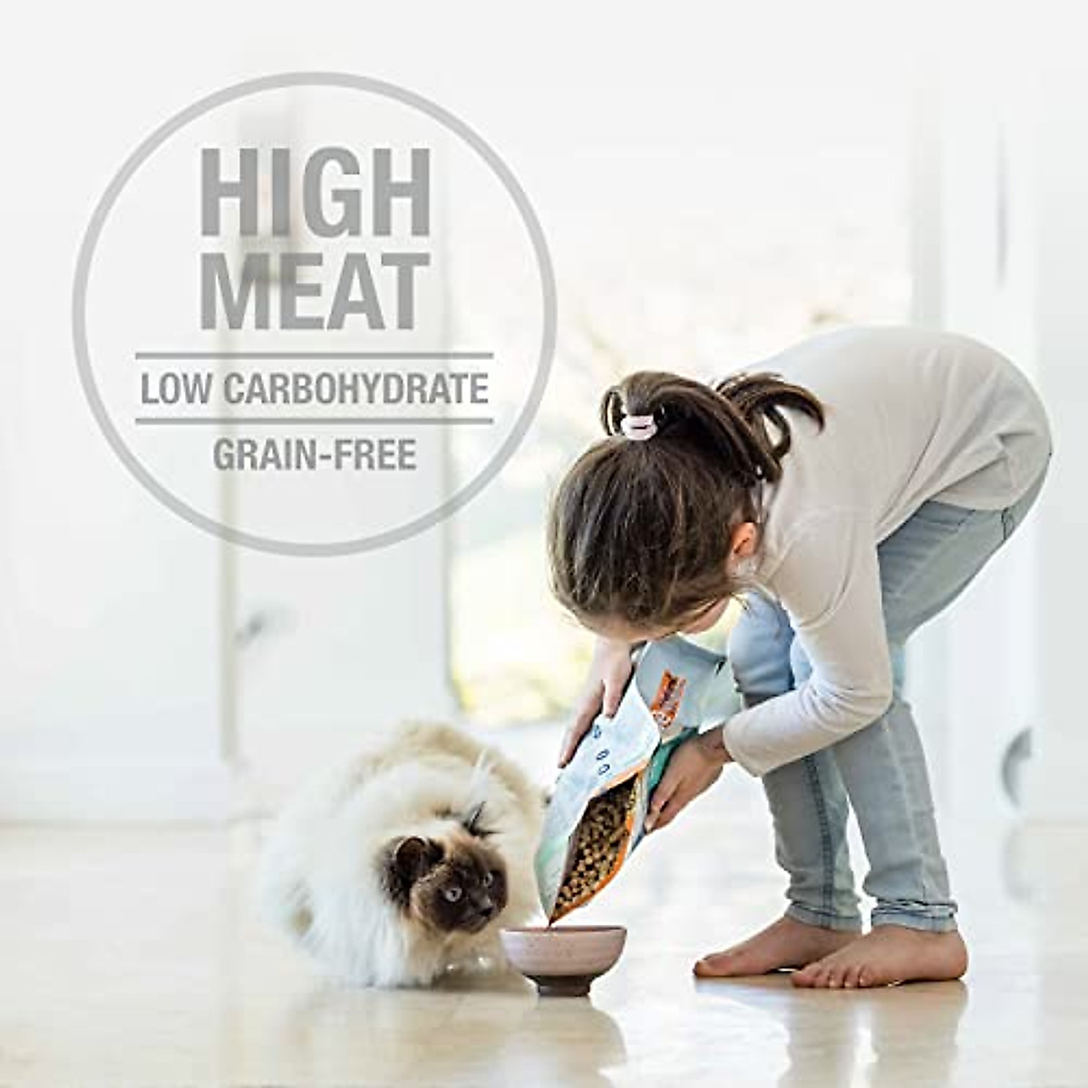 Feline Natural Grain-Free Freeze Dried Cat Food, Chicken & Lamb 11oz