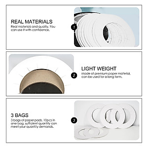 Healifty 3 Bags 30pcs Wax Warmer Collars Waxing Protection Collars Universal Collars Ring Wax Warmer Hair Removal Waxing Kit