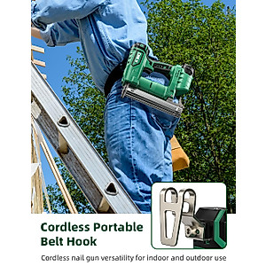 KIMO 18 Gauge Cordless Brad Nailer Battery Powered w/2X2.0 Batteries & Charger, 5000pcs Nails, 2 Modes with Single & Contact Firing