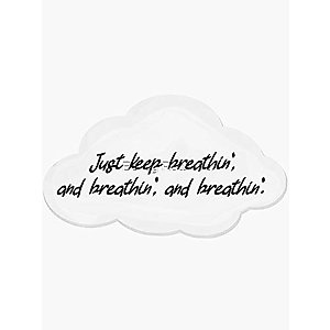 Just Keep Breathin' - Ariana Grande Design - Sticker Graphic - Auto, Wall, Laptop, Cell, Truck Sticker for Windows, Cars, Trucks