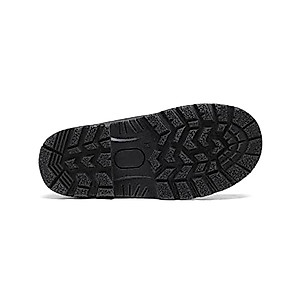 DREAM PAIRS Little Kid Knorth Navy Grey Orange Isulated Fur Winter Waterproof Snow Boots Size 2 M US Little Kid