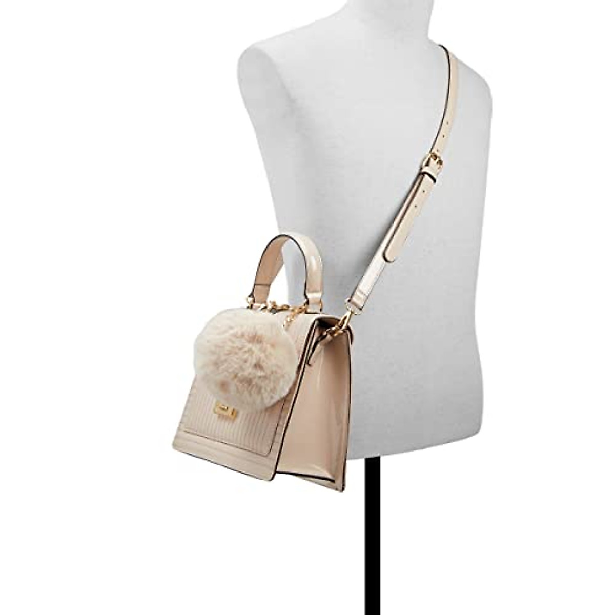 ALDO Women's Regular Jerilini Top Handle Bag, Medium Beige