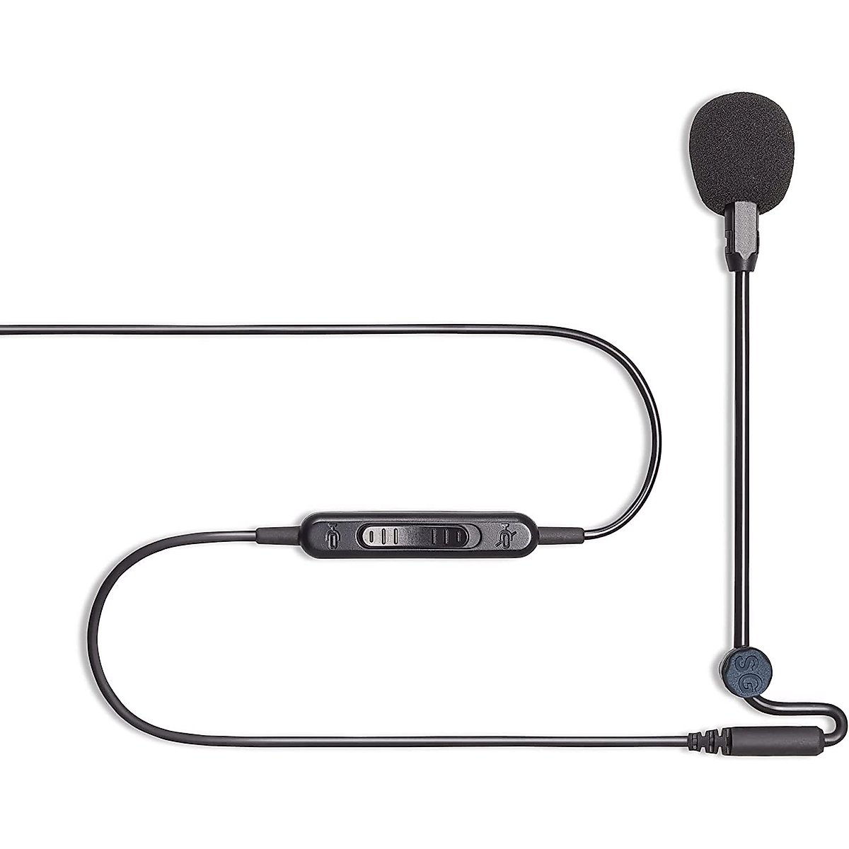 SaharaGaming Attachable Noise-Cancelling Microphone with Mute Switch Compatible with Mac, Windows PC, PlayStation 4, and More (USB A)