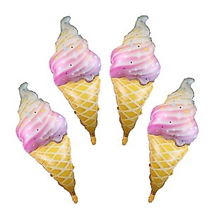 4pcs Ice Cream Balloon for Wedding Birthday Babyshower Theme Party Decoration 37Inch