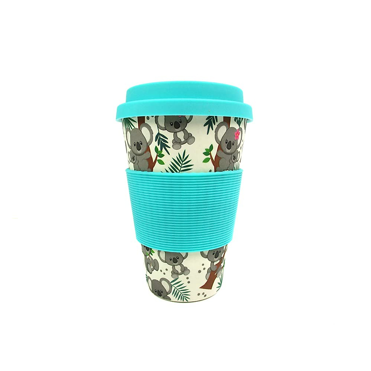 TINYMILLS Koala 14oz Travel Mug Eco-Friendly Reusable Plant Fiber Travel Mug Birthday Gift Stocking Stuffer Teacher Birthday Holiday Gift