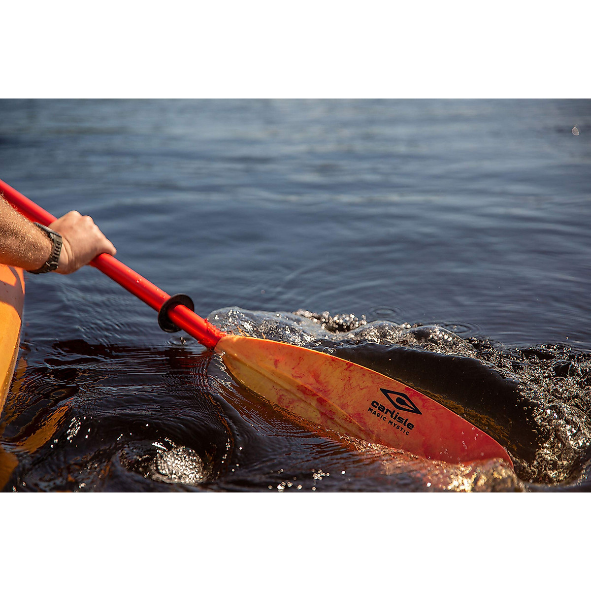 Carlisle Magic Mystic Kayak Paddle with Polypropylene Blades and Aluminum Shaft, 220cm - Ahi