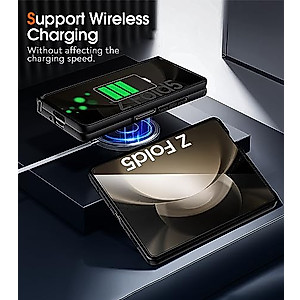 Z Fold 5 Case for Samsung Galaxy Z Fold5 5G, Slim Ultra-Thin Crystal Clear Acrylic PC Back Cover [Hinge][Transparent] Soft Silicone Bumper Full-Body Shockproof Protective Cases for Samsung Z Fold 5 5G