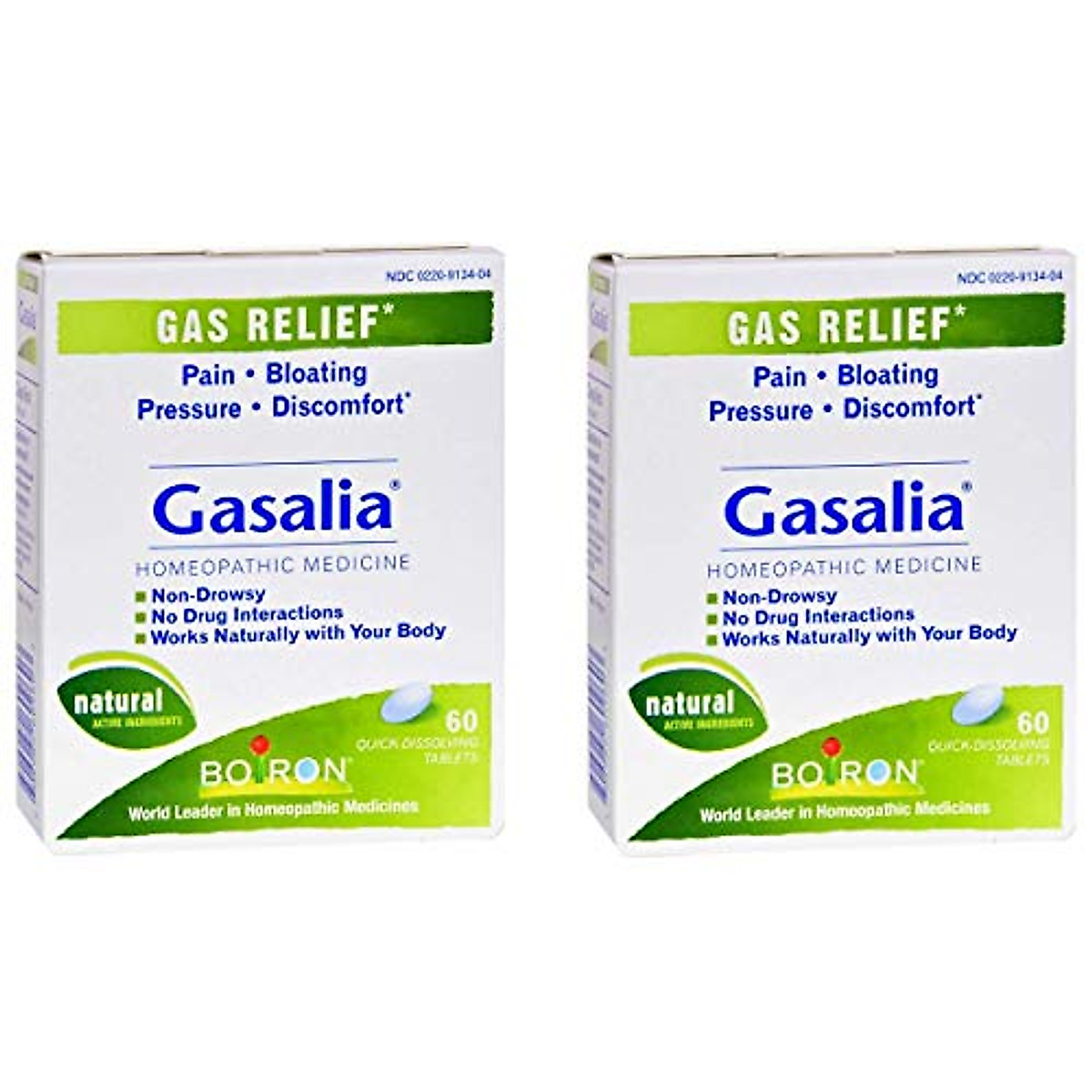 Boiron Gasalia - 60 Tablets (Pack of 2)