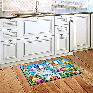 Briarwood Lane Easter Gnomes Doormat Insert - 30" x 18" - Gnome Easter Doormat - Easter Door Mat - Easter Outdoor Mats - Briarwood Door Mat Inserts - Gnome Easter Door Mat