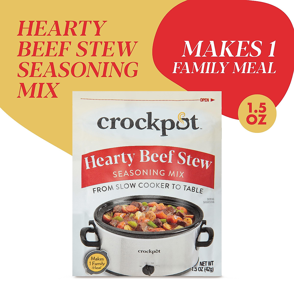 Crock-Pot Hearty Beef Stew Seasoning Mix, 1.5 Ounce (Pack of 12)