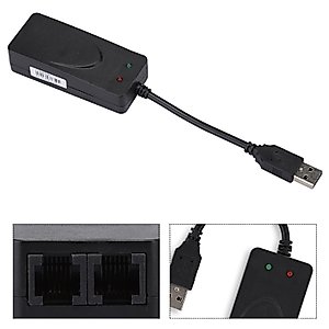 Fax Modem, Convenient External USB 2.0 56K Modem with Compatible at and Extended at Command Sets for Win 7/Win 8/Win 10/Win XP