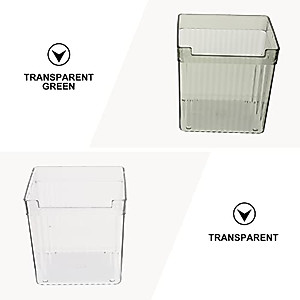 Fridge Organizer Bin 2pcs Refrigerator Organizer Bins: Plastic Storage Bins Food Storage Containers Fridge Trays Egg Organizer For Organizing Kitchen Food Snack Pantry Cabinet