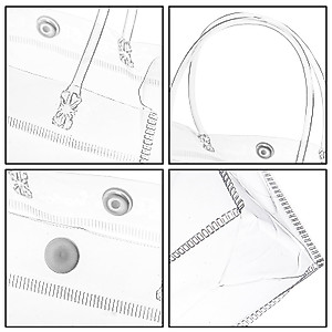 ZENFUN 80 Pack Clear Gift Bags with Handle, Reusable Party Favor Bags, Plastic Gift Bags Transparent Gift Wrap Bags Bulk for Thanksgiving Christmas, Party Favor Wedding Shopping Retail(6.3 x 5.9 x 2.7 Inch)