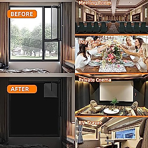 SESEGEER Window Blackout Curtains DIY Blackout Shades 57"*39"1pcsThat can be Cut Blackout Blinds for Baby Nursery, Bedroom & Car