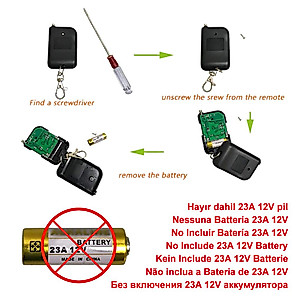 AUCD Portable 3 Pins XLR Wirless Remote Control Receiver for 400W 500W Smoke Fog Machine