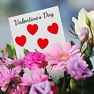 Red Heart Shaped Sticker Labels 1000 pcs, Use for Valentine's Day, Envelopes Gift Packaging, Offices, Bookmarks (1" in Diameter)