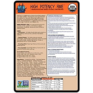 Harrison's Bird Foods High Potency Fine 1lb Certified Organic Formula