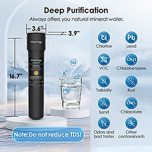Waterdrop 15UA Under Sink Water Filter System and Waterdrop LED UV͎ Ultrąviolët Water Filter