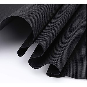 Olgamo 60 Inch x 3 Yard Upholstery Black Cambric Dust Cover Fabric Replacement for Sofas, Dining Chairs, Conceals Frame and Staples Inside Furniture