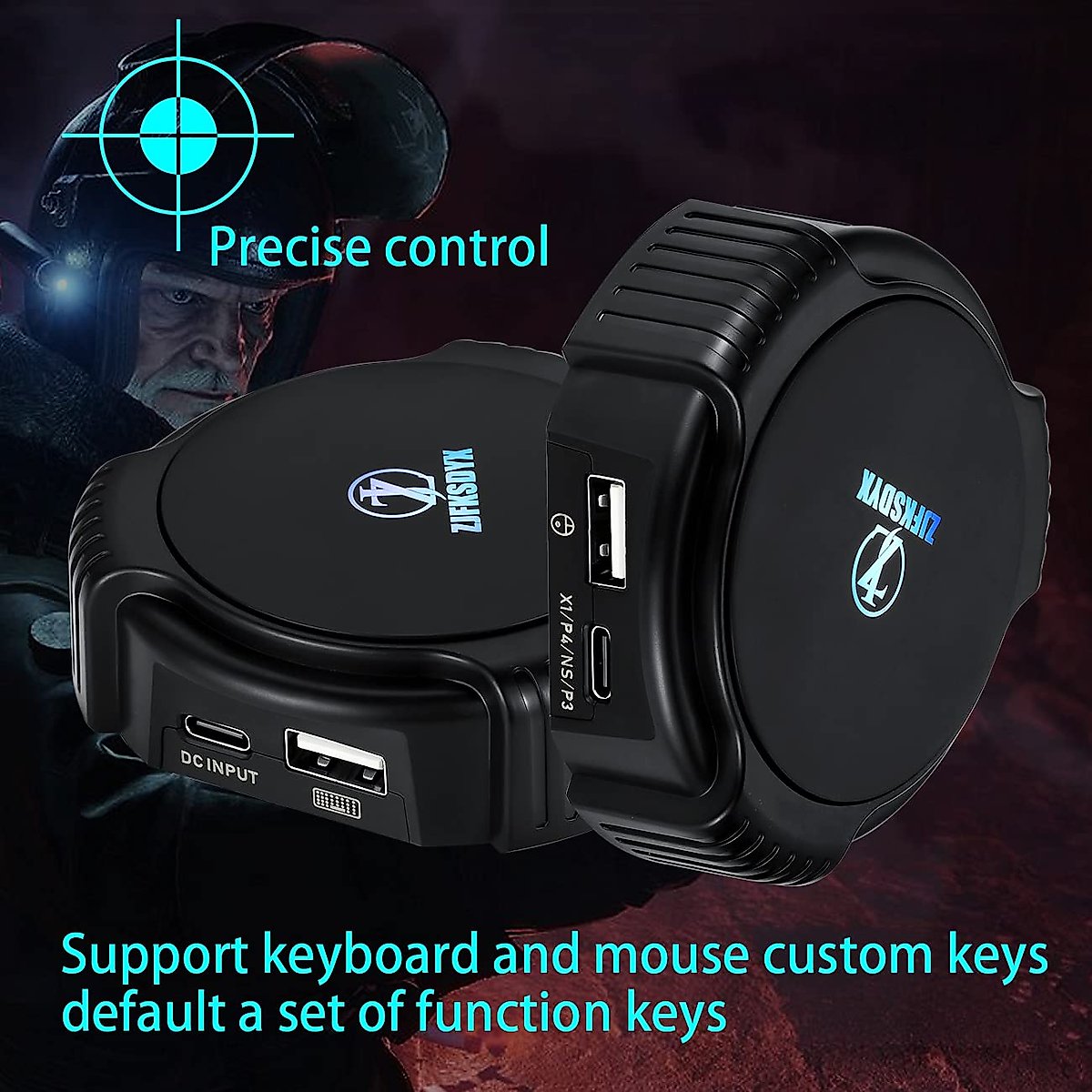 ZJFKSDYX C91MAX Keyboard Mouse Adapter Converter, Controller Adapter Converter for Xbox One, Xbox Series X/S, PlayStation 5, PlayStation 4 and Nintendo Switch【Support 3.5MM Headset】