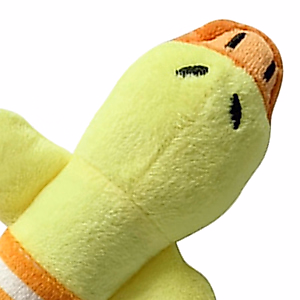 Dog Plush Toy,Cute Striped Animal with 4 Legs Squeaky Dog Chew Toy,Bite Resistant Sound Design Cute Appearance Stuffed Animal Toy Decoration for Pet Dog Cat Teeth Grinding Cleaning Duck(Duck)