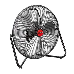 OEMTOOLS OEM24870 20 Inch High Velocity Floor Fan, Fans for Home 20 Inch with Metal Fan Blade, High Tech Fan, 4500 CFM, Energy Efficient, Black
