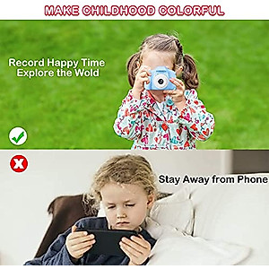 Gridspace Upgrade Kids Camera Toys for 3 4 5 6 7 8 9 Year Old Boy Christmas Birthday Gift Digital Video Camera,Mini Play Video Camera with 1080P HD 2 Inch Screen with 32GB Card