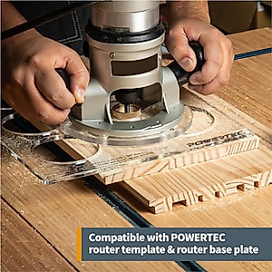 POWERTEC 71166 Short Shank Guide Bushing and Nut, 5/8-Inch