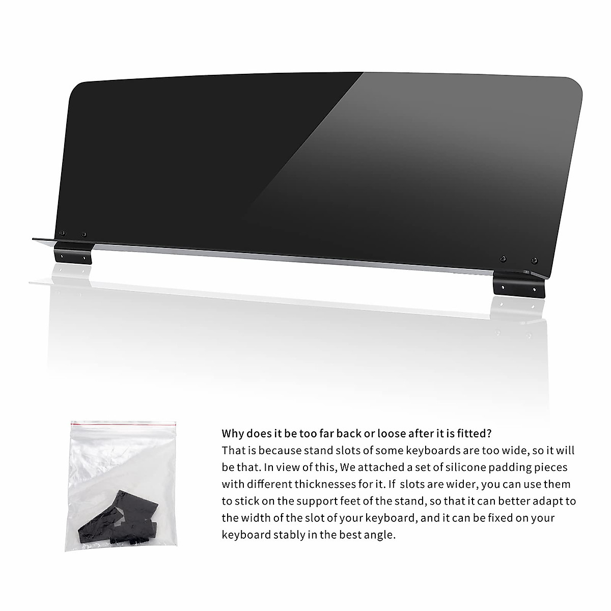 ATNEDCVH Sheet music stand compatible with Yamaha P85 P95 series electronic piano keyboard (Black)