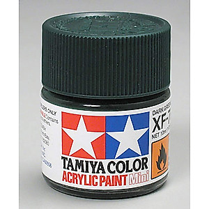 TAMIYA Acrylic Mini XF70 Flat Dark Green TAM81770 Plastics Paint Acrylic