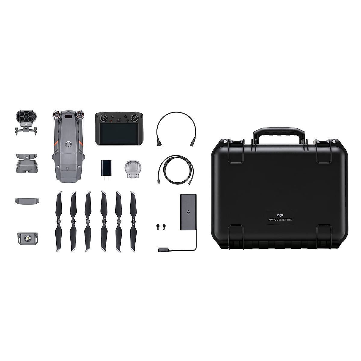 DJI Mavic 2 Enterprise Advanced - Compact Commercial Drone with Thermal and Zoom Dual-Camera, and Spotlight and Loudspeaker Attachments Built for Search & Rescue, Fire Fighting, Inspection, and More