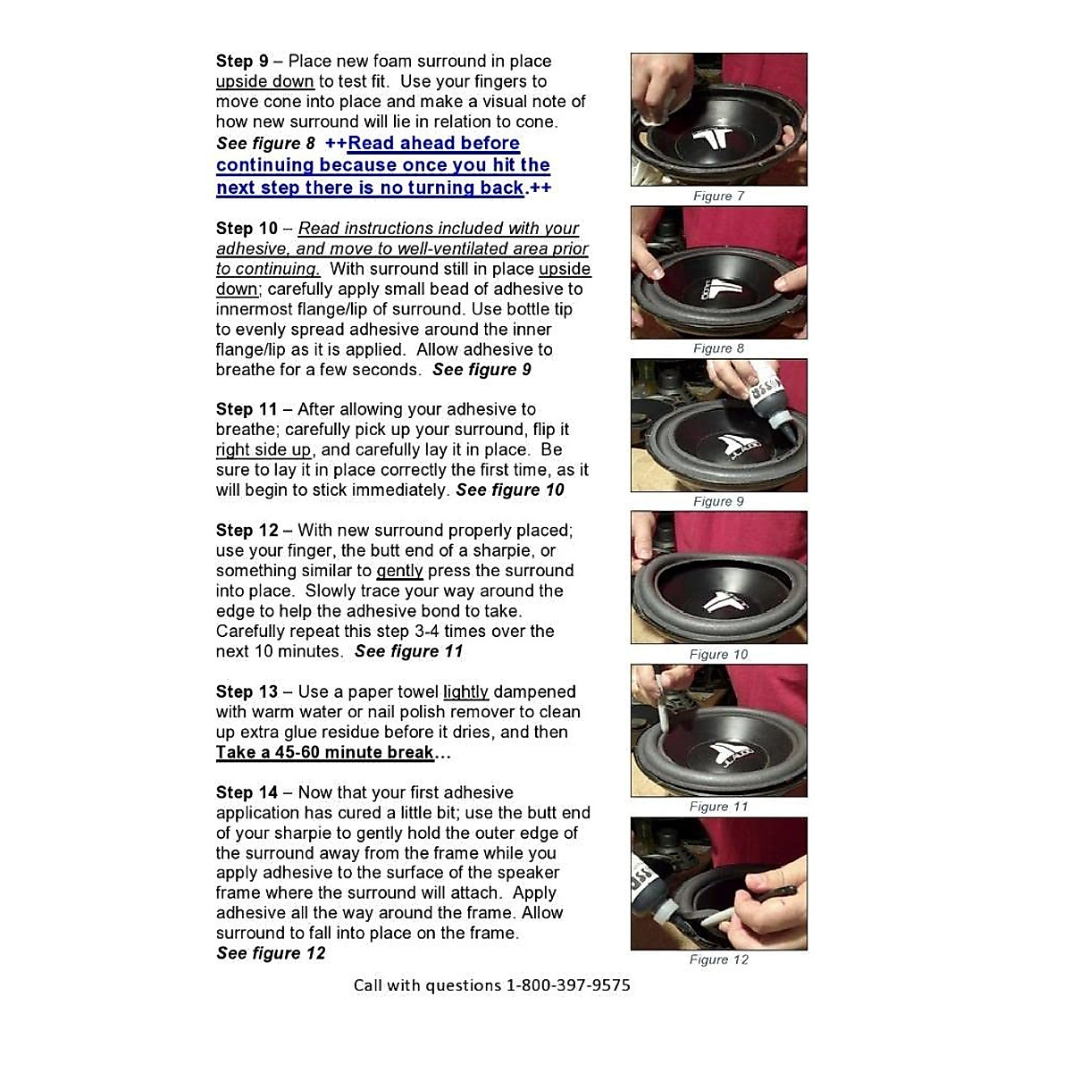 Klipsch 6.5" Subwoofer Foam Surround Edge Repair Kit - 1 Speaker Kit - Compatible with Klipsch Pro Media 2.1, B16AR90PF-01FW, Many More