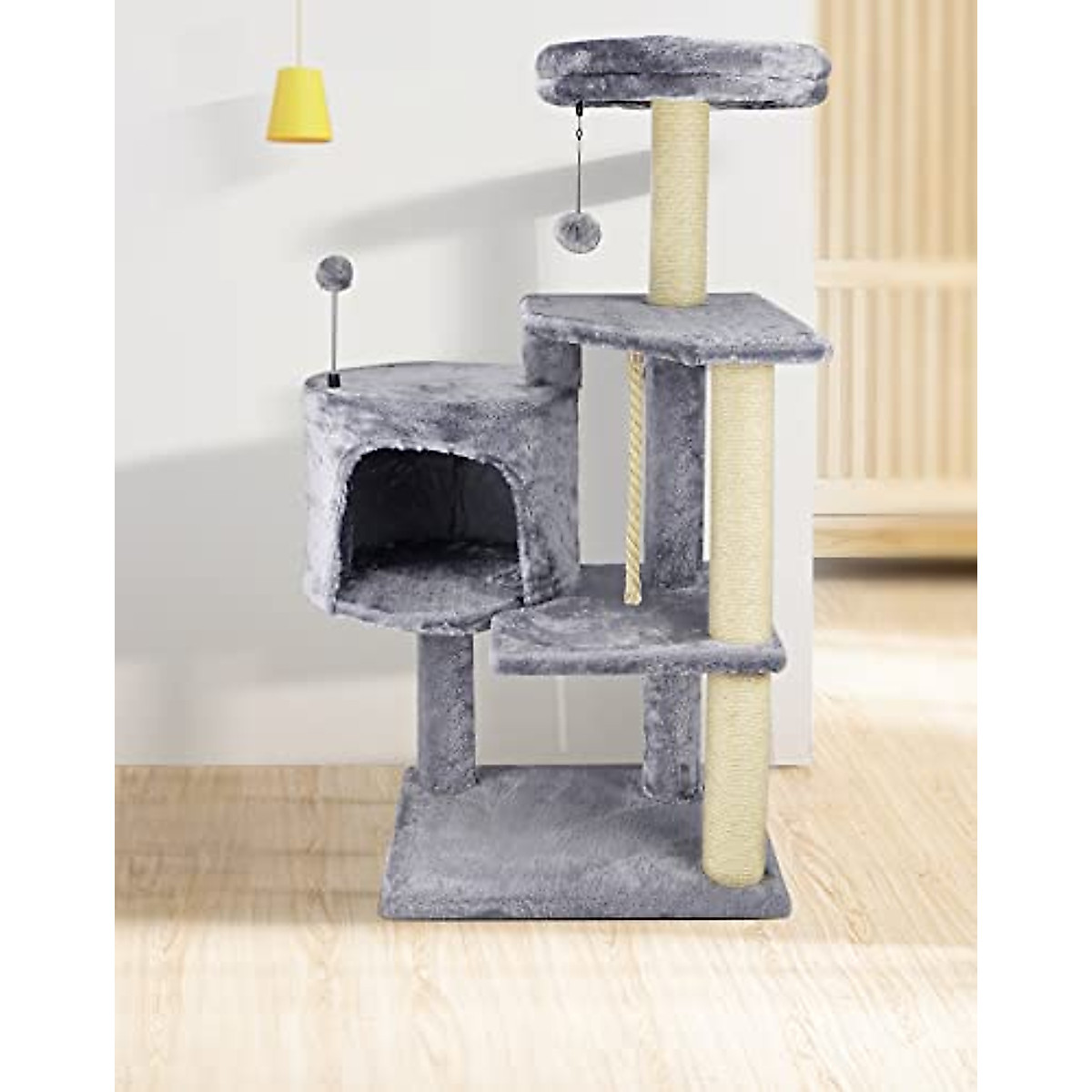 TINWEIUS 01A Cat Tree Scratching Toy Activity Centre Cat Tower Furniture Scratching Post