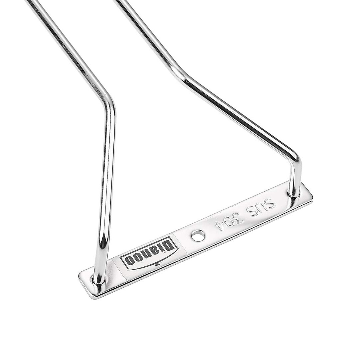 Dianoo Wine Glass Rack Under Cabinet, 304 Stainless Steel Wine Glasses Holder, Stemware Racks Storage For Bar Kitchen 30cm 1 Row