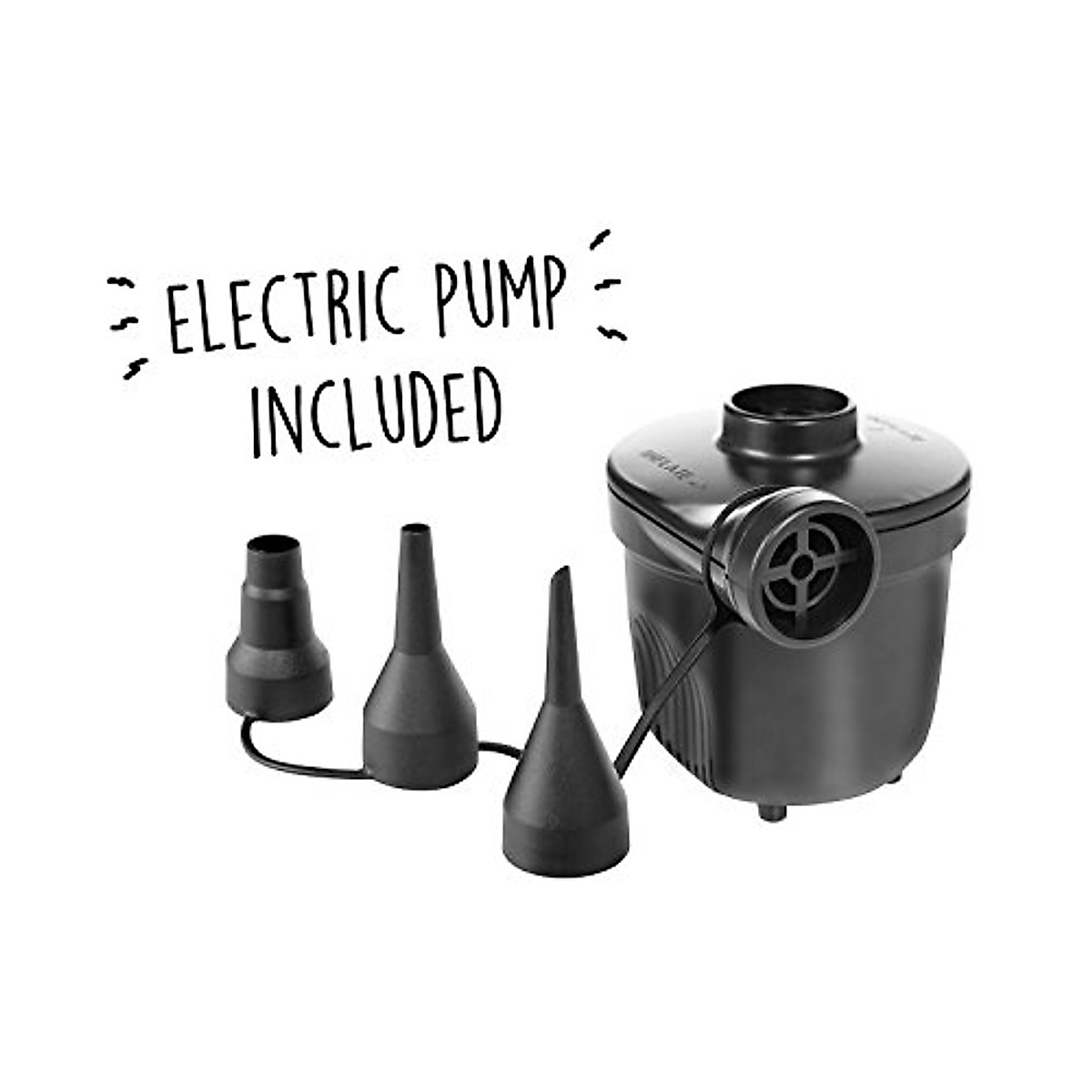 The Shrunks Twin Air Mattress Travel Bed for Kids and Adults with Pump Portable Inflatable Mattress Cot for Families Single Blow Up Air Bed for Travel, Camping, Sleepovers, or Home Twin Size Floor Bed