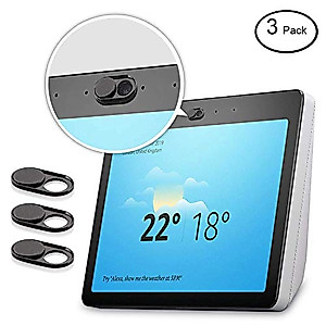 Olixar Camera Cover for Amazon Echo Show and Amazon Echo Show 2nd Gen, Privacy Slide - Webcam Cover - Compatible with Laptops, Tablets & Smartphones Anti Hack Security - 3 Pack