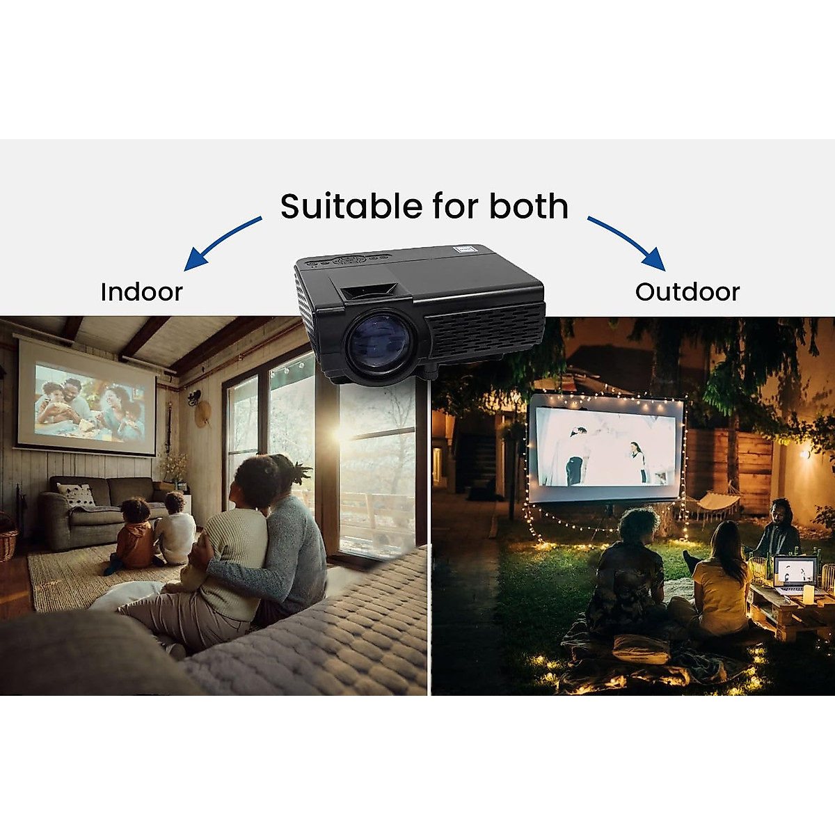 RCA Bluetooth 1080p Home Theatre Projector (Renewed)