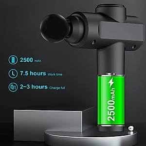 Kelices Massage Gun Deep Tissue Percussion Handheld Body Back Muscle Massager with 8 Massage Heads and LCD Touch Screen for Athletes