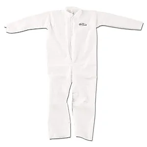 KleenGuard 49004 A20 Breathable Particle-Pro Coveralls, Zip, X-Large, White (Case of 24)